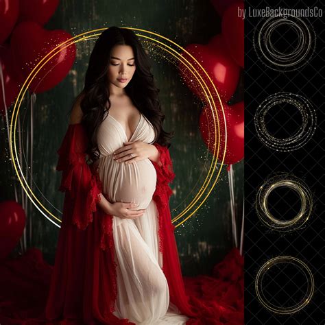 52 Golden Ring Overlay Golden Circle Overlaymaternity Overlay Bokeh