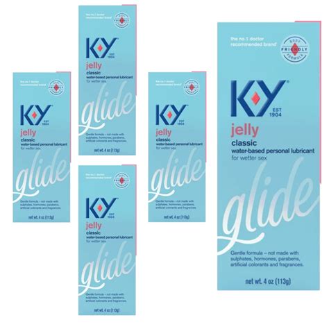 K-Y Jelly Lube, Personal Lubricant, Water-Based Formula, Safe to Use with Latex Condoms, For Men ...