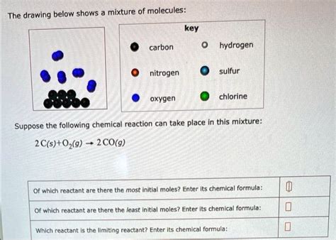the drawing below shows a mixture of molecules containing carbon