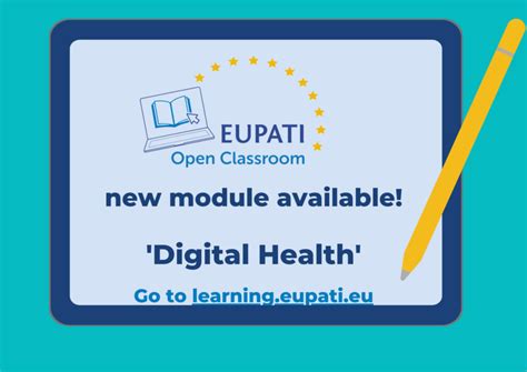 Eupati Open Classroom Is Expanding With The Introduction Of A Digital Health Module Eupati