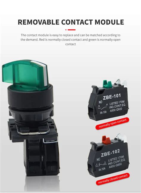 Gabli Push Button Switch Momentary Illuminated Control