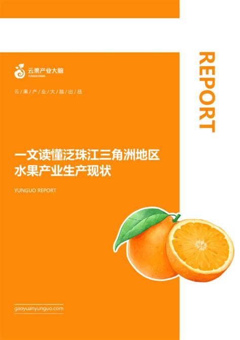 一文读懂泛珠江三角洲地区水果产业生产现状