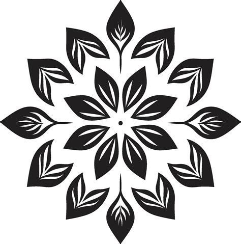 Tiled Garden Geometric Floral Tile Pattern Vectorized Patterns Black Tile Vector Design 36259582