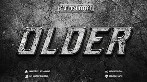 Premium PSD Rustic Text Effect Mockup On A Grungy Background