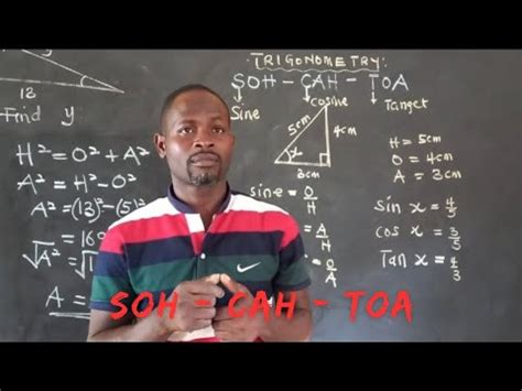 PYRHAGORAS THEOREM SOH CAH TOA TRIGONOMETRY YouTube