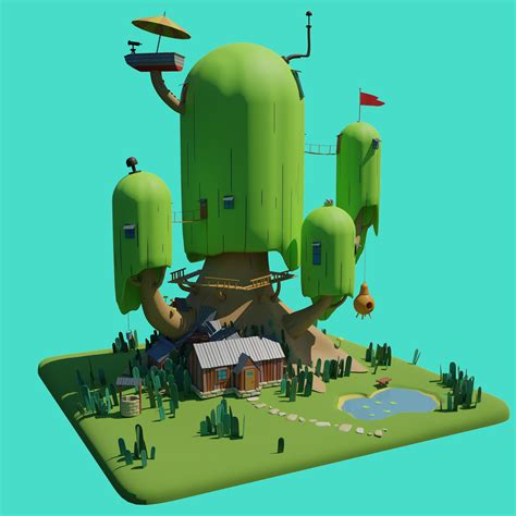 Artstation Adventure Time Tree Fort