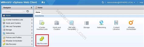 How To Configure Site Recovery Manager Srm 58 Or 6x With Vsphere
