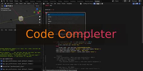 Code Completer Intellisense For Text Editor Released Scripts And Themes Blender Artists