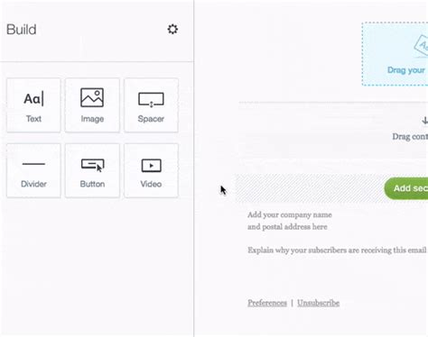 Email Builder Template Section Locking