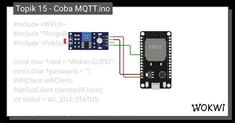 Topik 15 Coba MQTT Ino Wokwi ESP32 STM32 Arduino Simulator