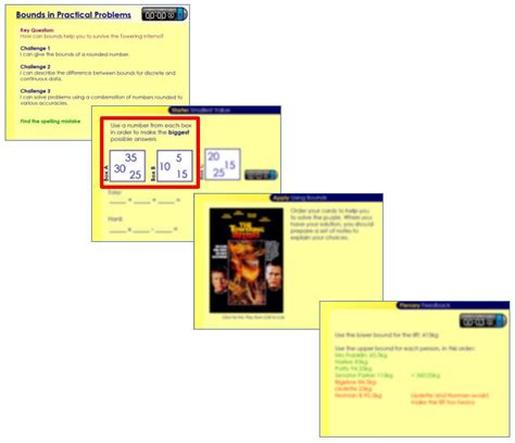 Bounds Error Intervals The Towering Inferno Teaching Resources
