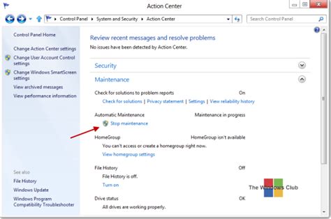 Windows Automatic Maintenance Run Stop Disable Schedule