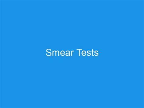 Smear Tests Sabden And Whalley Medical Group