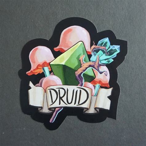 Art Druid Class Sticker Scrolller