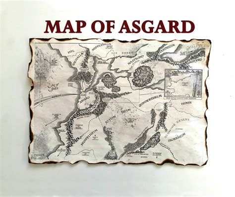 Map Of Asgard Old Norse Ásgardr In Norse Mythology Asgardians Home