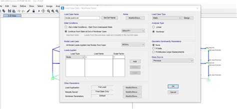 How To Defined Modal Loads In The Non Linear Static Analysis In Sap