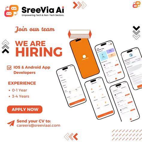 sreevia ai technologies on linkedin hiring iosdeveloper