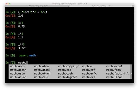 Python As A Calculator — Python Numerical Methods
