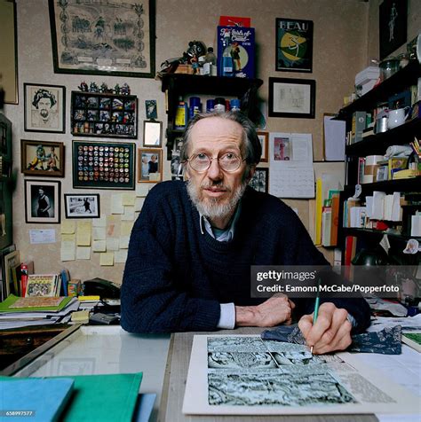 American Cartoonist Robert Crumb At Home In Sauve France Circa 2010