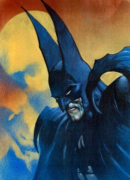 Batman Blue In Andy Browns Simon Bisley Commissions All Sold