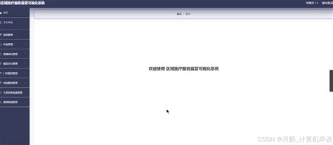 Nodejs毕设区域医疗服务监管可视化系统程序论文区域医院运行监管系统 Csdn博客