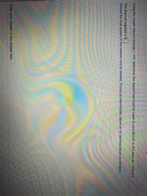 Solved Using The Simple Interest Formula Prt Determine Chegg