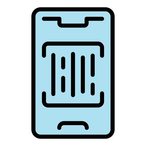 Smartphone Scan Icon Vector Flat Vector Art At Vecteezy
