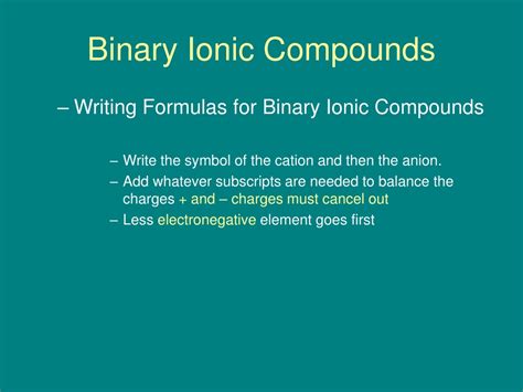 Ppt Chemical Formula Writing Understanding Compound Composition