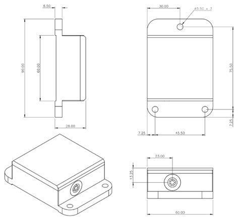 Vs 30 C 1 6 Inclinometer 2 Axis ±30° Rs232 And 4 20ma Out M9 Connector