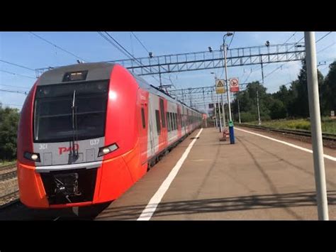 ЭС1-037"Ласточка" 731М с сообщением Москва-Смоленск с приветливой ...