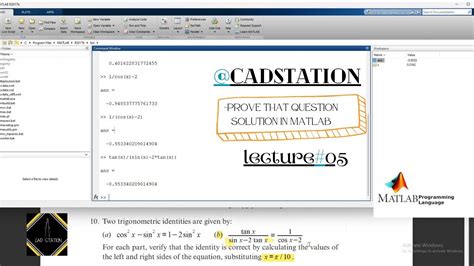 How To Solve Prove That Questions In Matlab Matlab Lecture YouTube