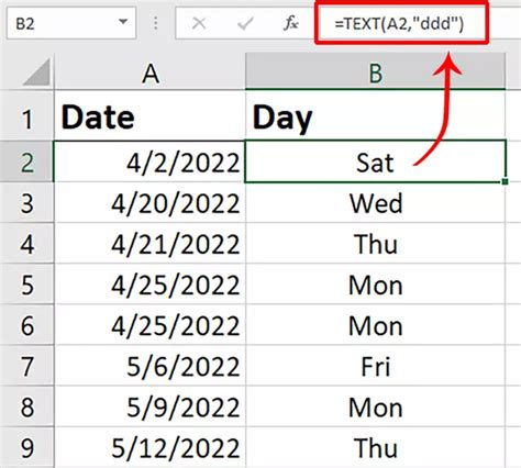 Get Day Name From Date In Excel Learnexceltoexcel