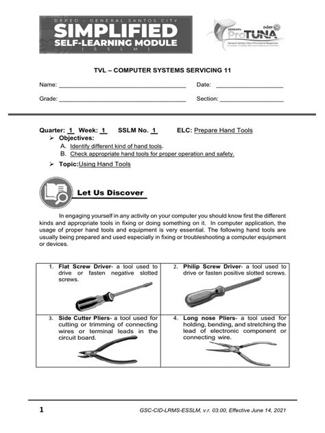 css11 sslm week 1 8 pdf computer data storage random access memory