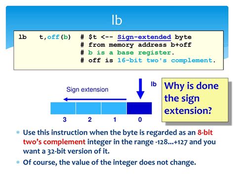 loading a single byte there are two instructions that load a byte from