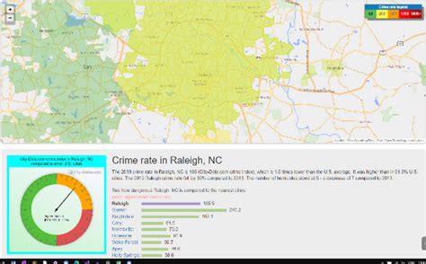Crime Map And Safety Score Based On Crimes Per 100 K Residents From