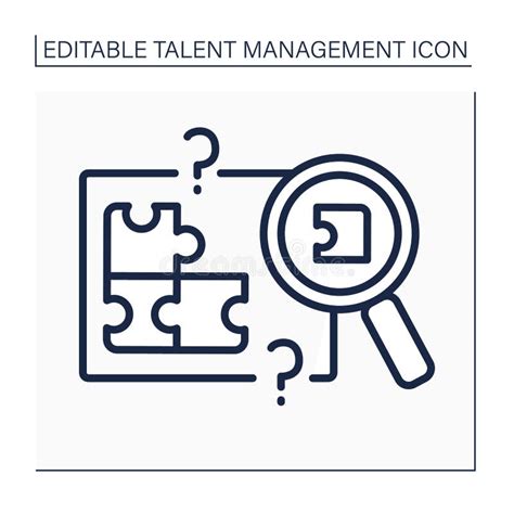 Gap Analysis Line Icon Stock Illustration Illustration Of Perfect