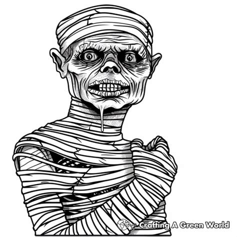 Mummy Coloring Pages Free Printable