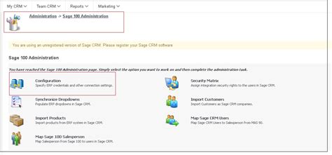 Configure GUMU For Sage CRM Sage 100 Integration For Vendor Integration In Sage CRM Side