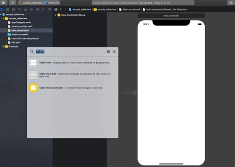 Xcode Swiftでtableview動作サンプル プログラミングの足跡