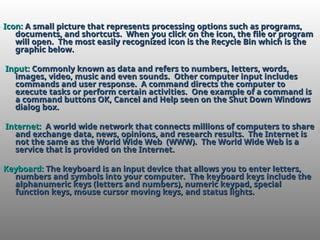 Ch1 Computer Apllication 1 Ppt Basic Computer PPT