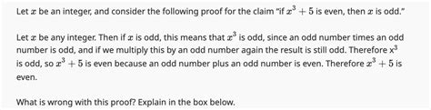Solved Let X ﻿be An Integer And Consider The Following