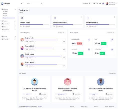 dashpro react consultancy landing page