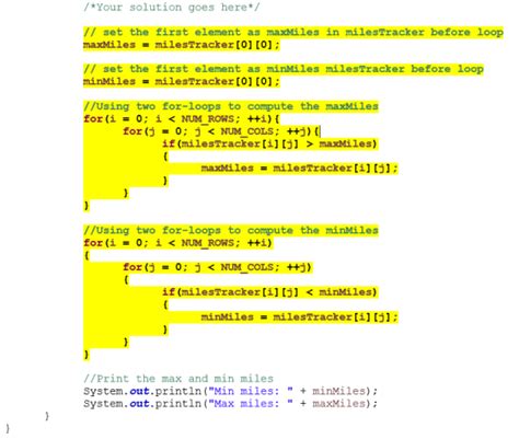 In Java Task Find The Maximum Value And Minimum Value In Milestracker