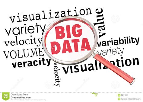 Big Data Volume Concept Illustration Information Age With Large Data