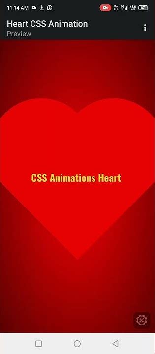 Htmlcss Animation Heart Youtube