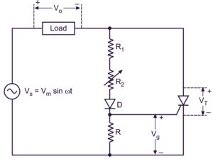 Resistance R Firing Circuit Or Triggering Circuit Of SCR Thyristor ElectricalWorkbook