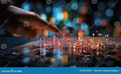 Data Visualization Close Up Technology Digitalization Optimization Of