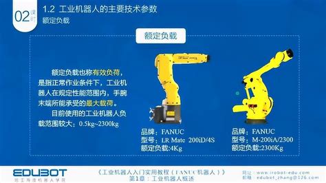 海渡学院工业机器人入门实用教程（fanuc机器人）fanuc入门实用丨第2课时：工业机器人主要技术参数高清1080p在线观看平台腾讯视频