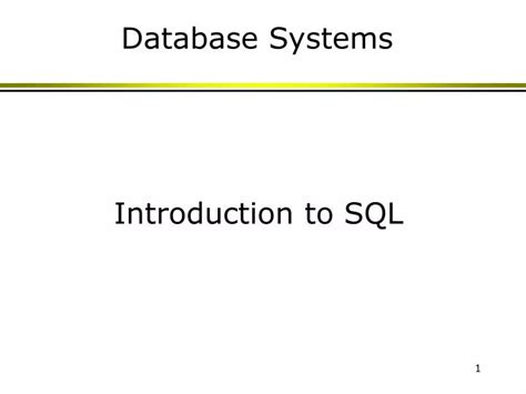 ppt introduction to sql powerpoint presentation free download id