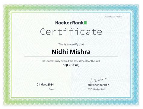 nidhi mishra on linkedin completed sql certificate